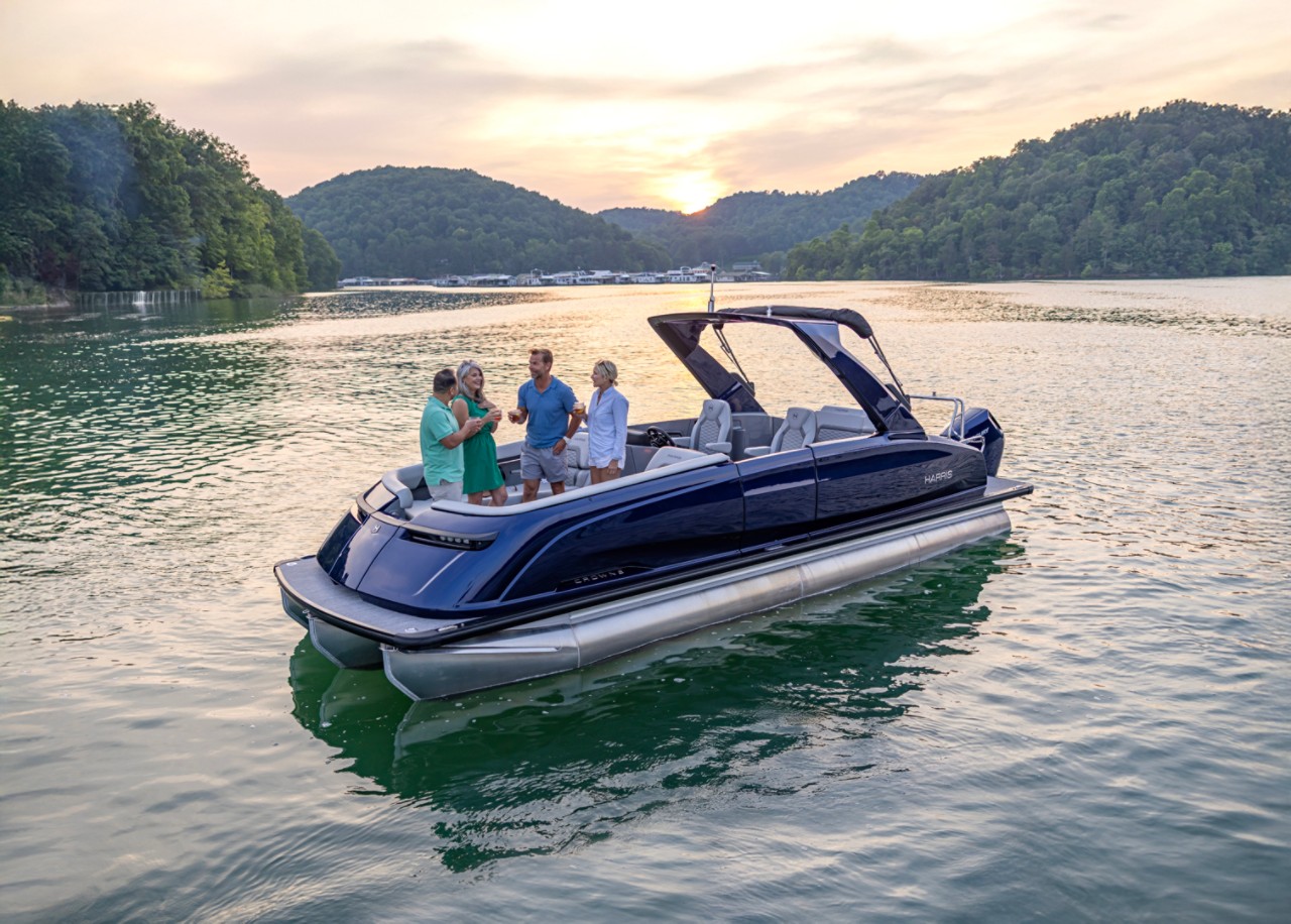 Unrivaled Elegance - Crowne Series | Harris Pontoon Boats
